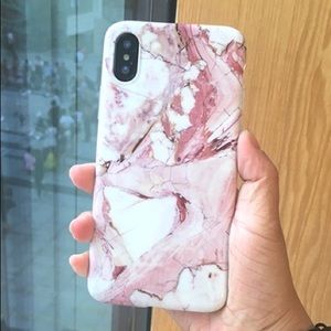 Accessories | Iphone X Marble Case Pink White High Quality New | Poshmark